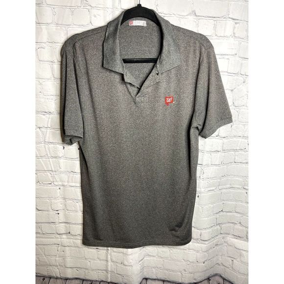 Shirts | Walgreens Employee Gray Short Sleeve Polo Shirt Sz S Euc D288 ...